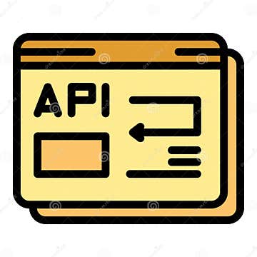 Web api icon vector flat stock vector. Illustration of process - 289194875