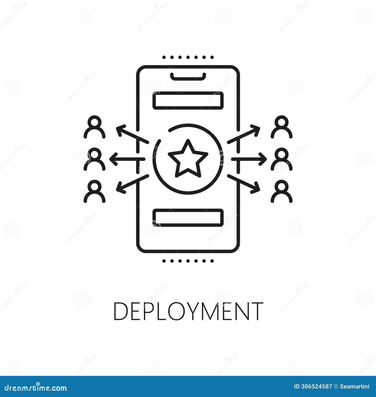 Web App Deployment, Application Optimization Icon Stock Vector ...