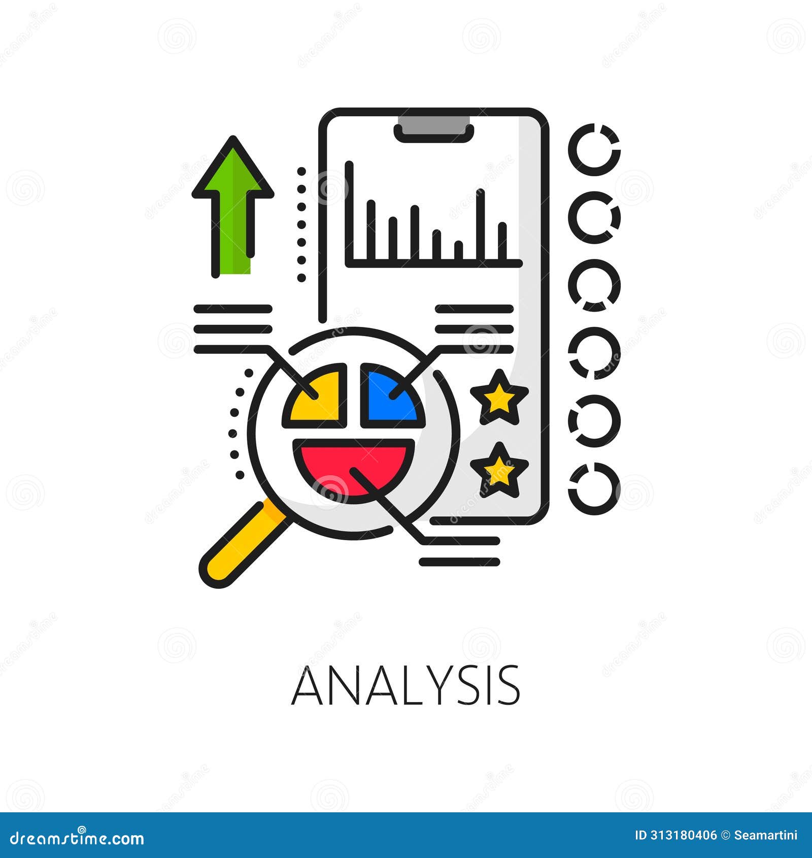 Web App Development Icon, Analysis, Optimization Stock Vector - Illustration of encryption ...