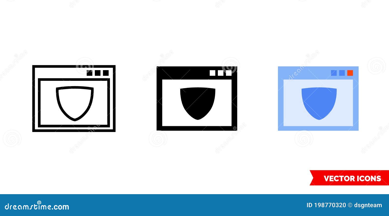 Waf Web Application Firewall Concept With Icon Set With Big Word Or ...