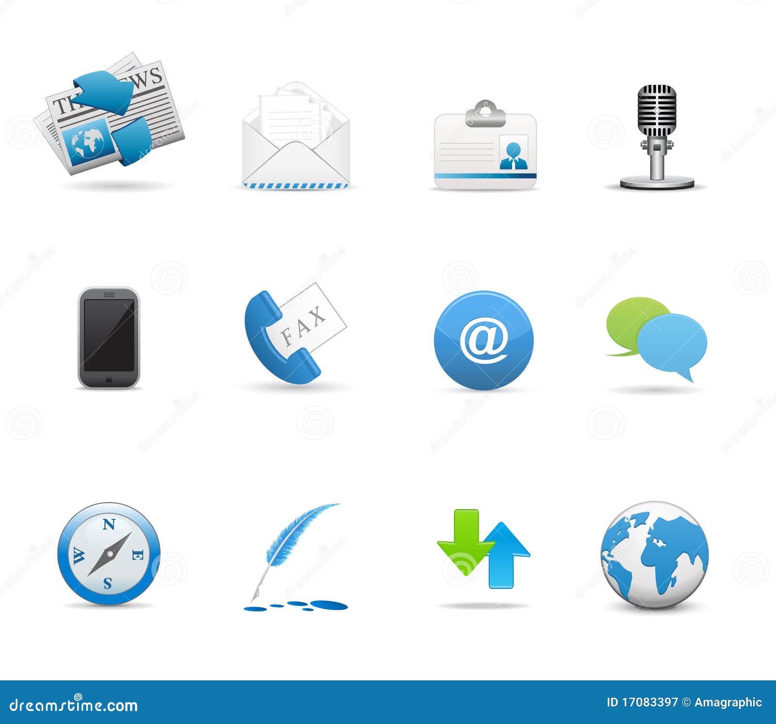 Web Application Icons stock vector. Illustration of communication ...