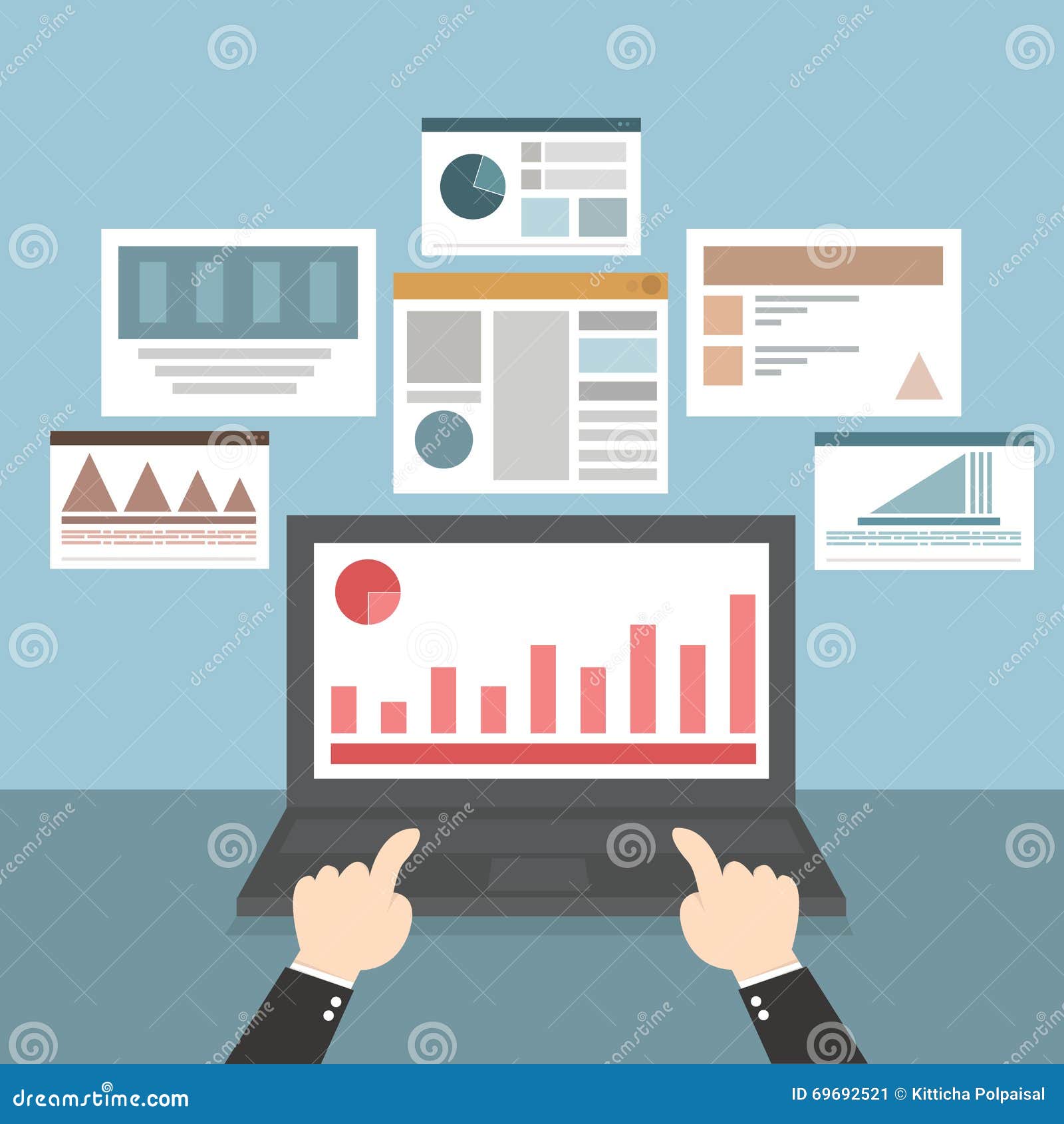 Web and Application Optimization, Programming, Design and Analyt Stock ...