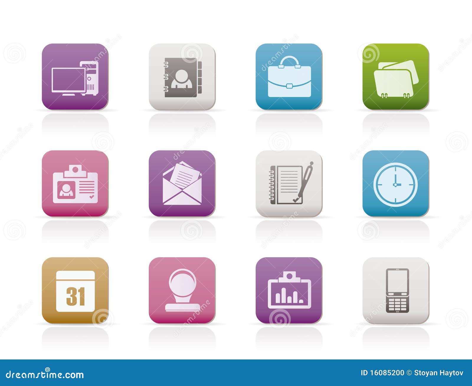 Web Applications,Business and Office Icons Stock Vector - Illustration ...