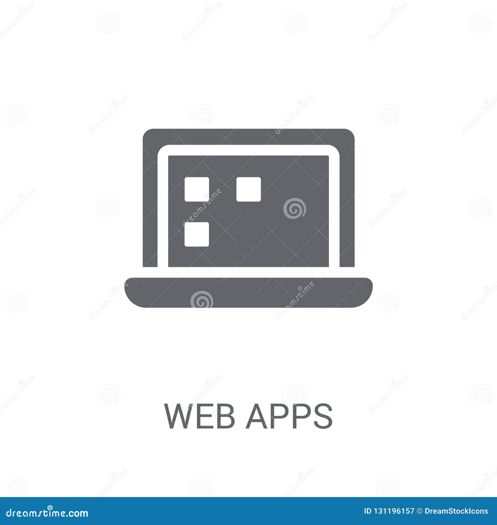 Web APPS Icon. Trendy Web APPS Logo Concept on White Background Stock ...