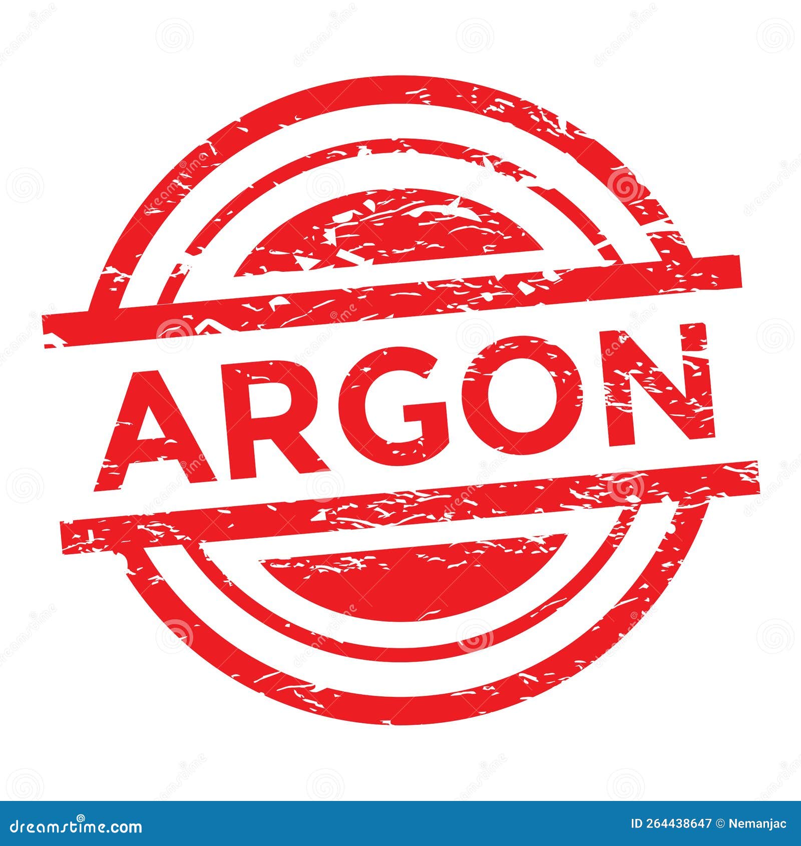 Argon gas rubber stamp stock illustration. Illustration of spain ...