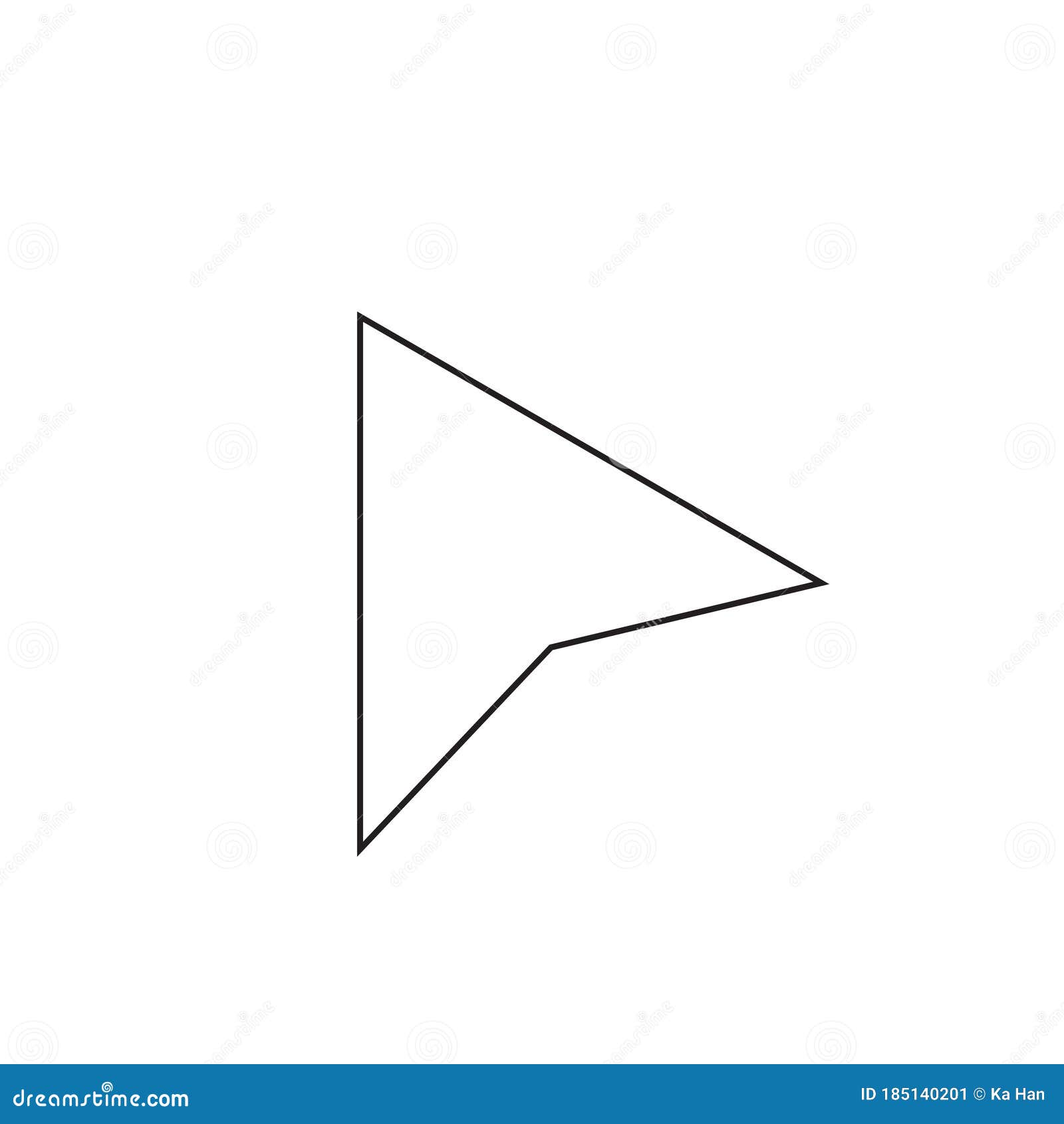 Web Arrow Cursor Icon Vector on White Background. Computer Mouse ...