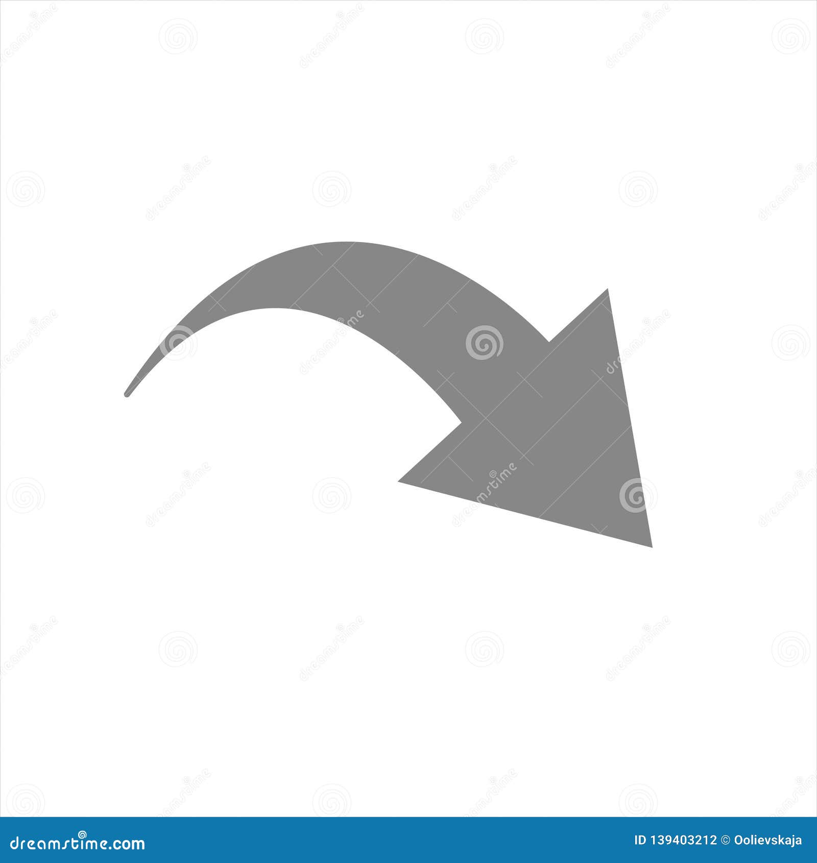 Web Arrow Down Red Flat Icon on White Background Stock Illustration ...