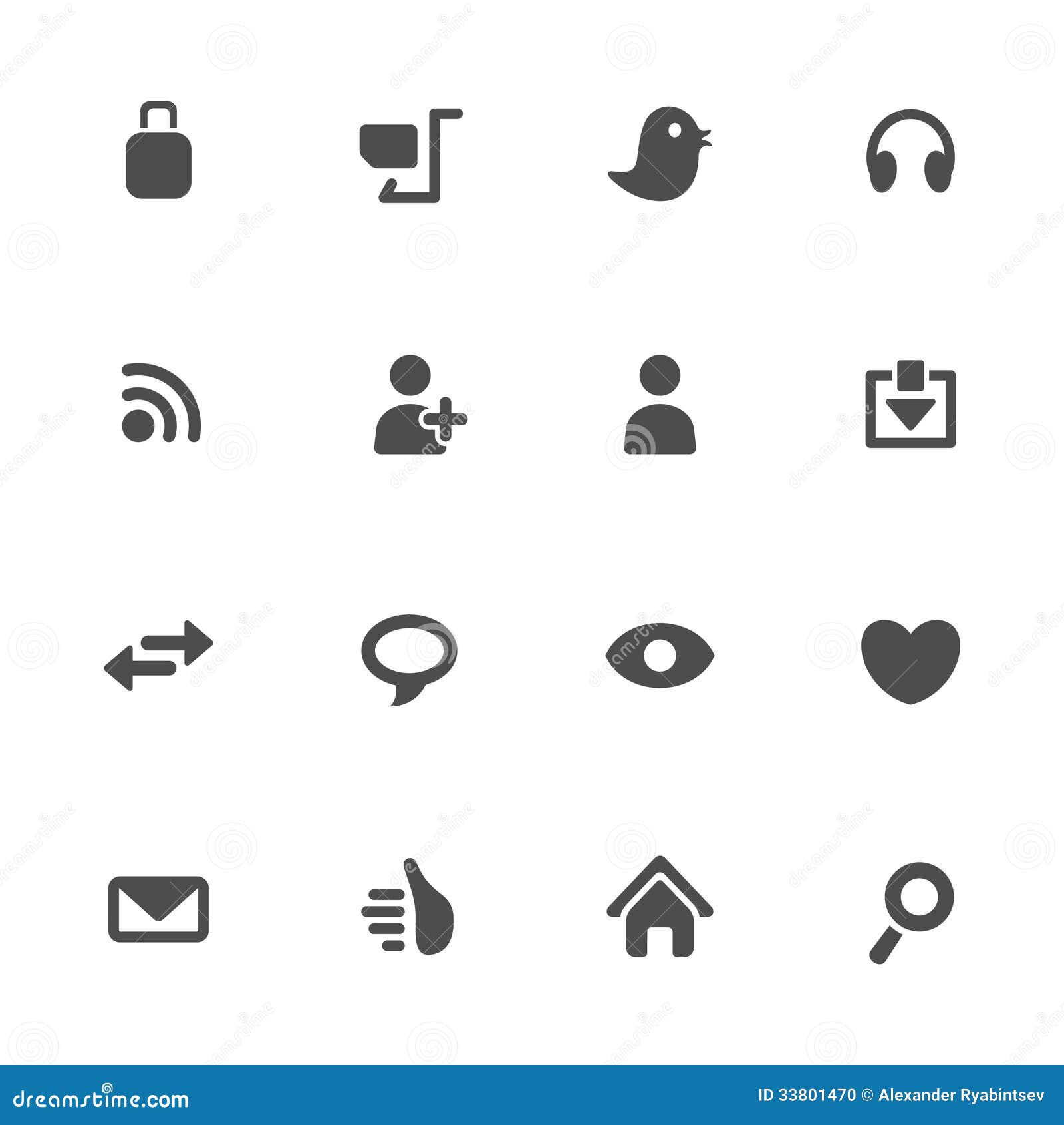 Web and arrow icon set stock vector. Illustration of follow - 33801470