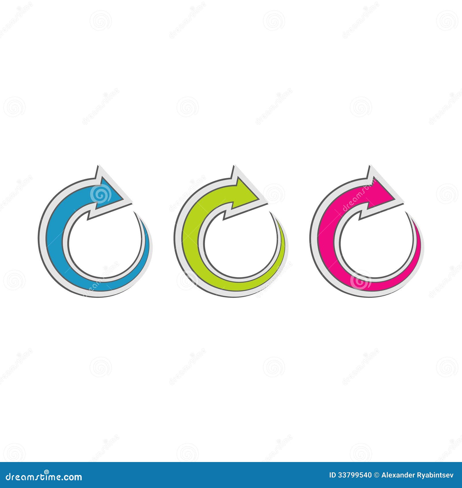 Web arrow icons set stock illustration. Illustration of arrow - 33799540