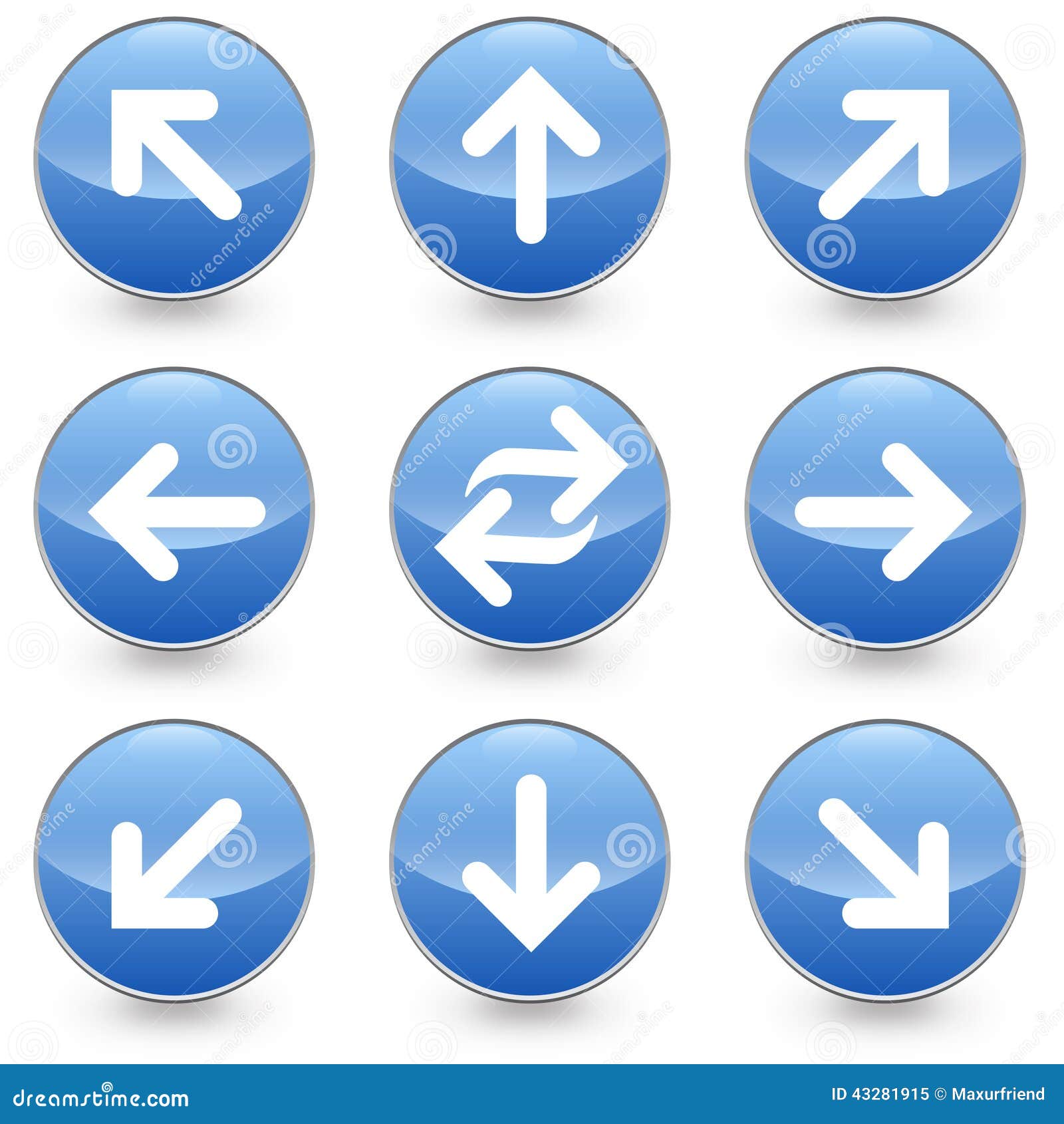 Web Arrow Vector Icons Black Background Stock Vector - Illustration of ...