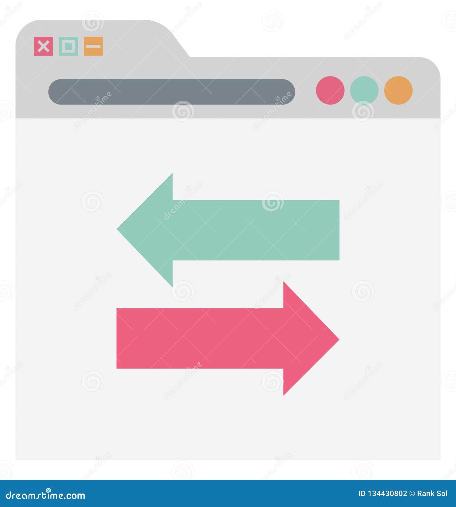 Web Arrows Color Isolated Vector Icon that Can Be Easily Modified or ...