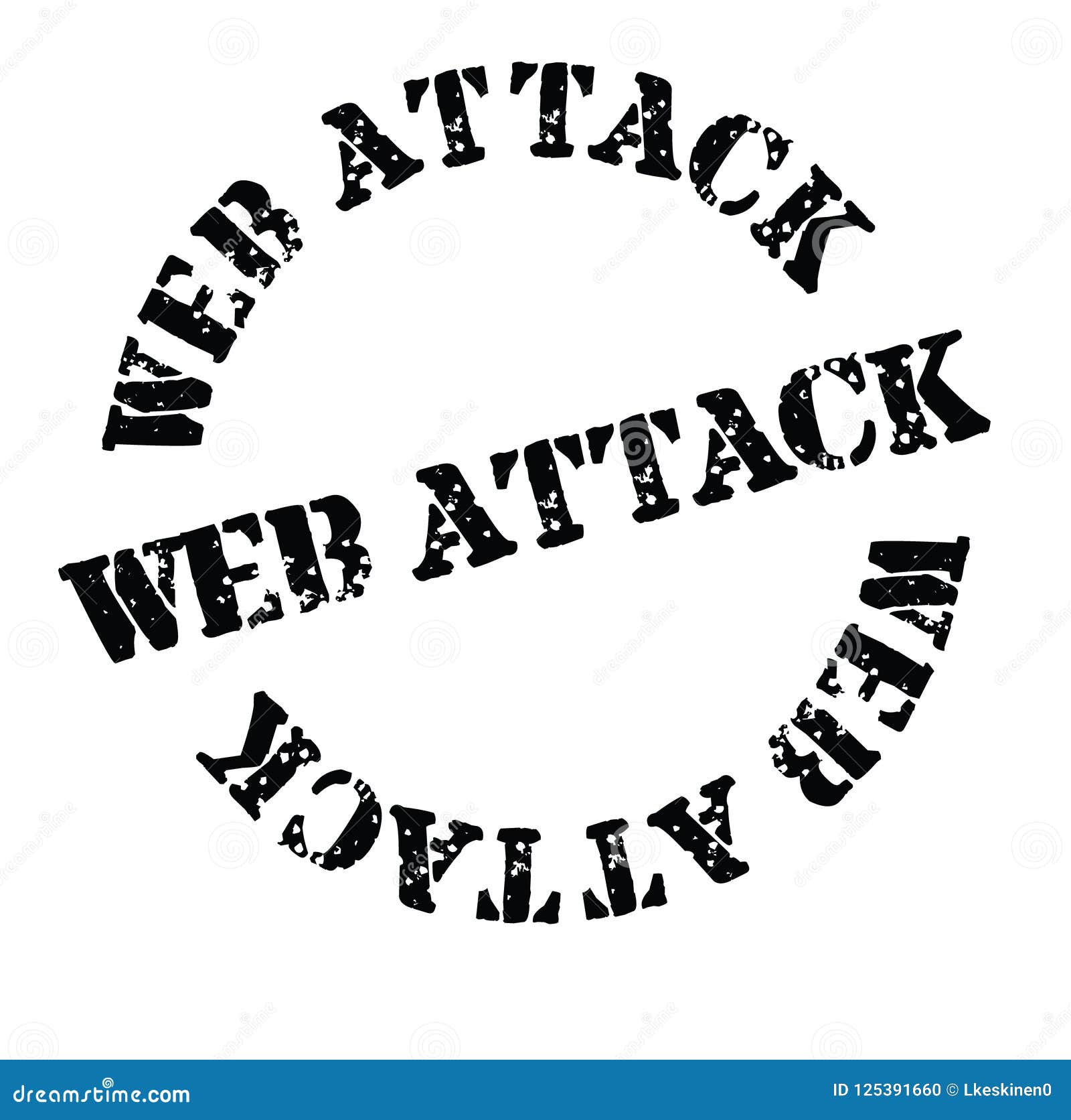 Web attack rubber stamp stock vector. Illustration of safety - 125391660