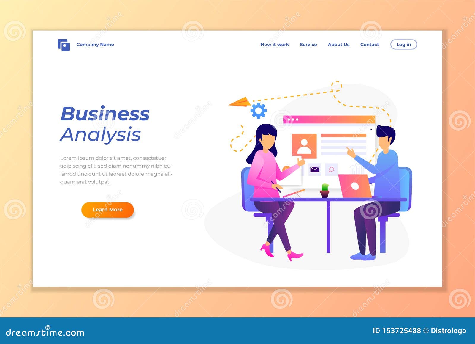 Web Banner Background Vector For Data Analysis, Digital Marketing ...