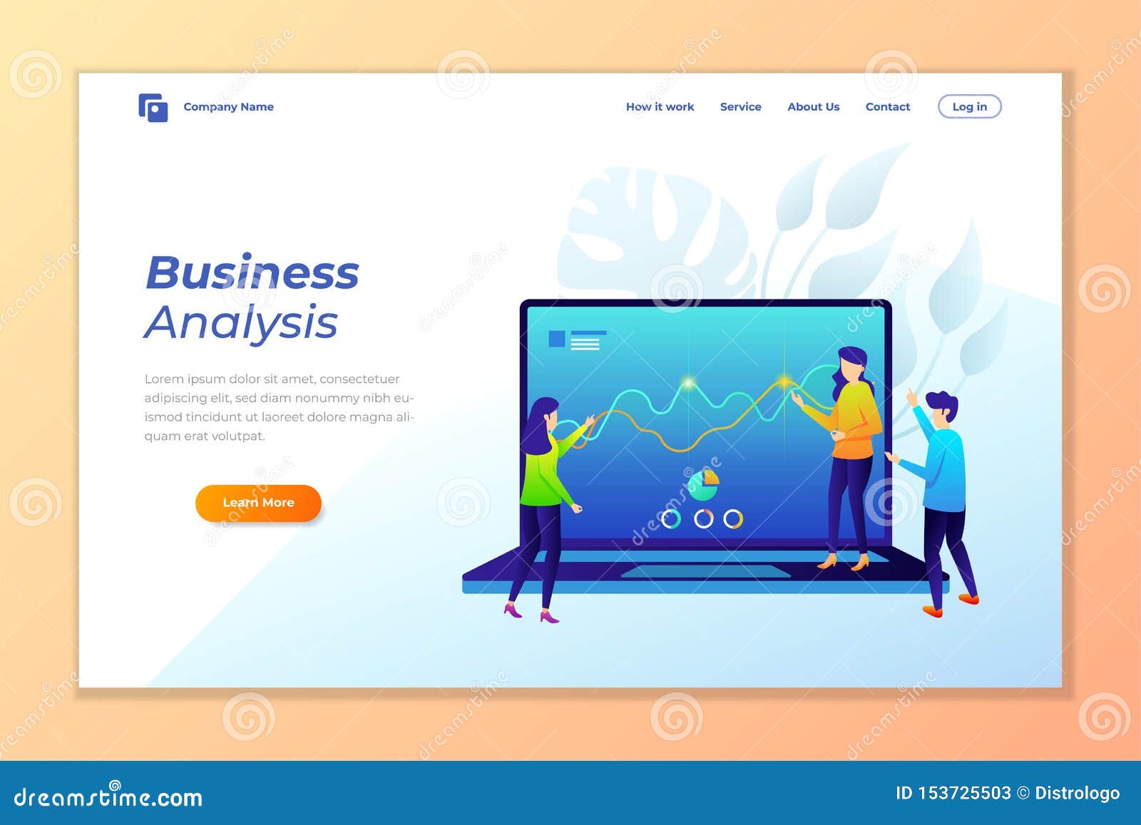 Web Banner Background Vector For Data Analysis, Digital Marketing ...