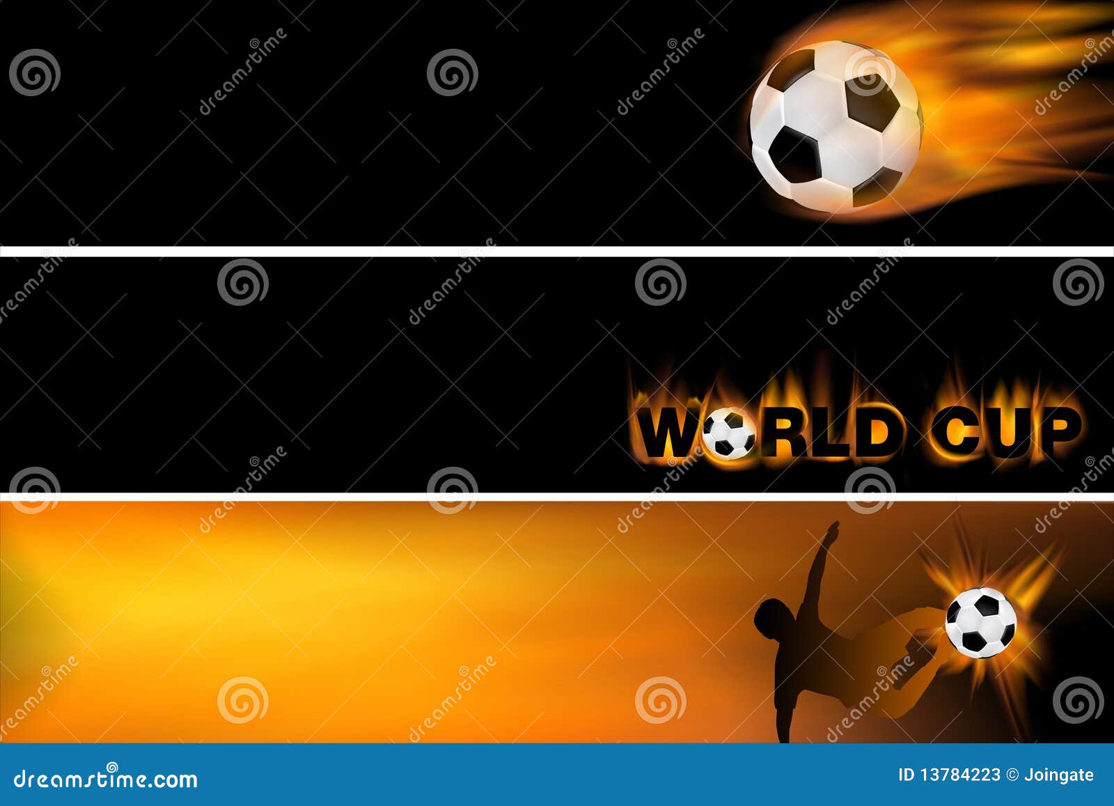 Web Banner for Football and the World Cup Editorial Stock Photo ...