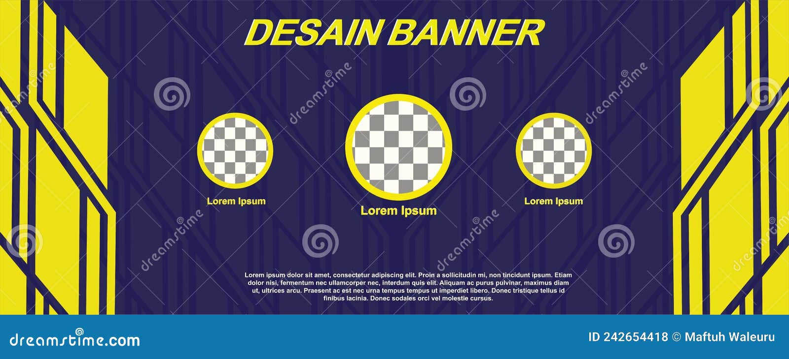 Web Banner or Header Template, for Winners or Webinars, with a Modern ...