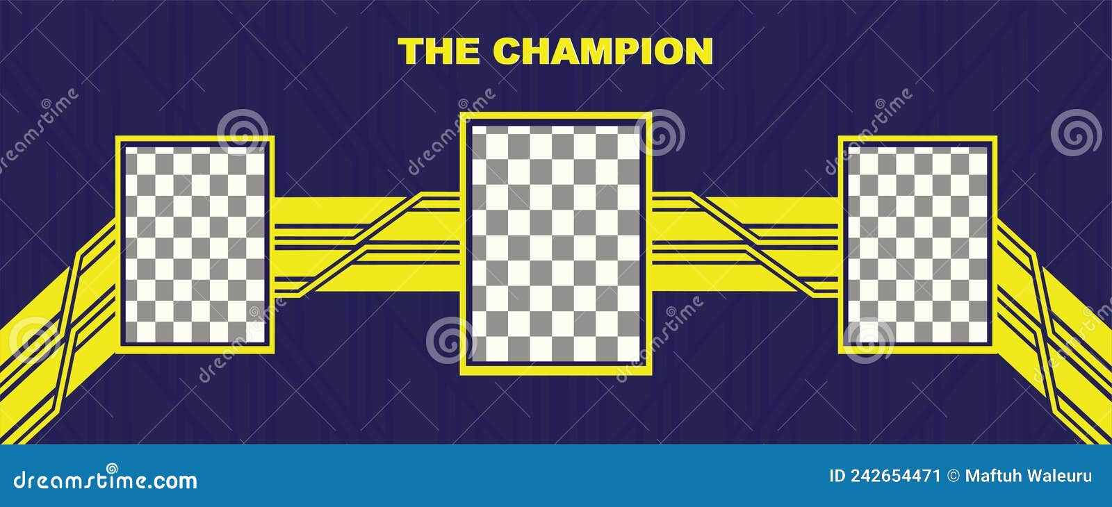 Web Banner or Header Template, for Winners or Webinars, with a Modern ...