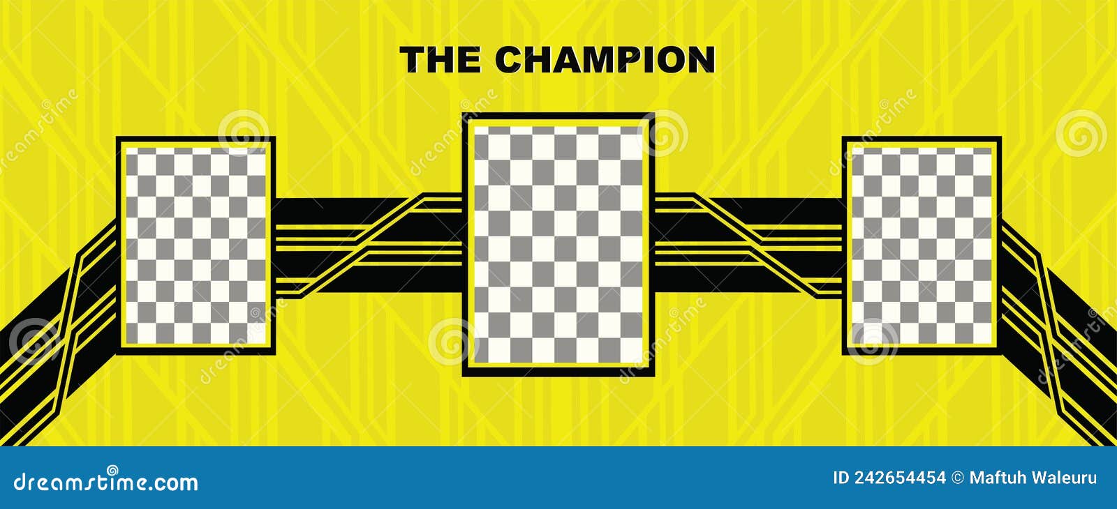 Web Banner or Header Template, for Winners or Webinars, with a Modern ...