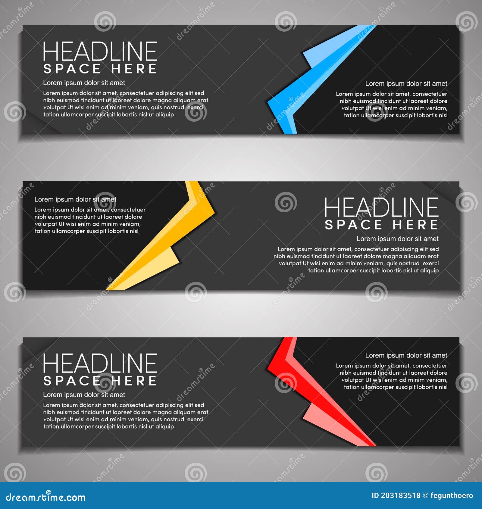 Web Banner Label Header Footer Presentation Horizontal Background for ...