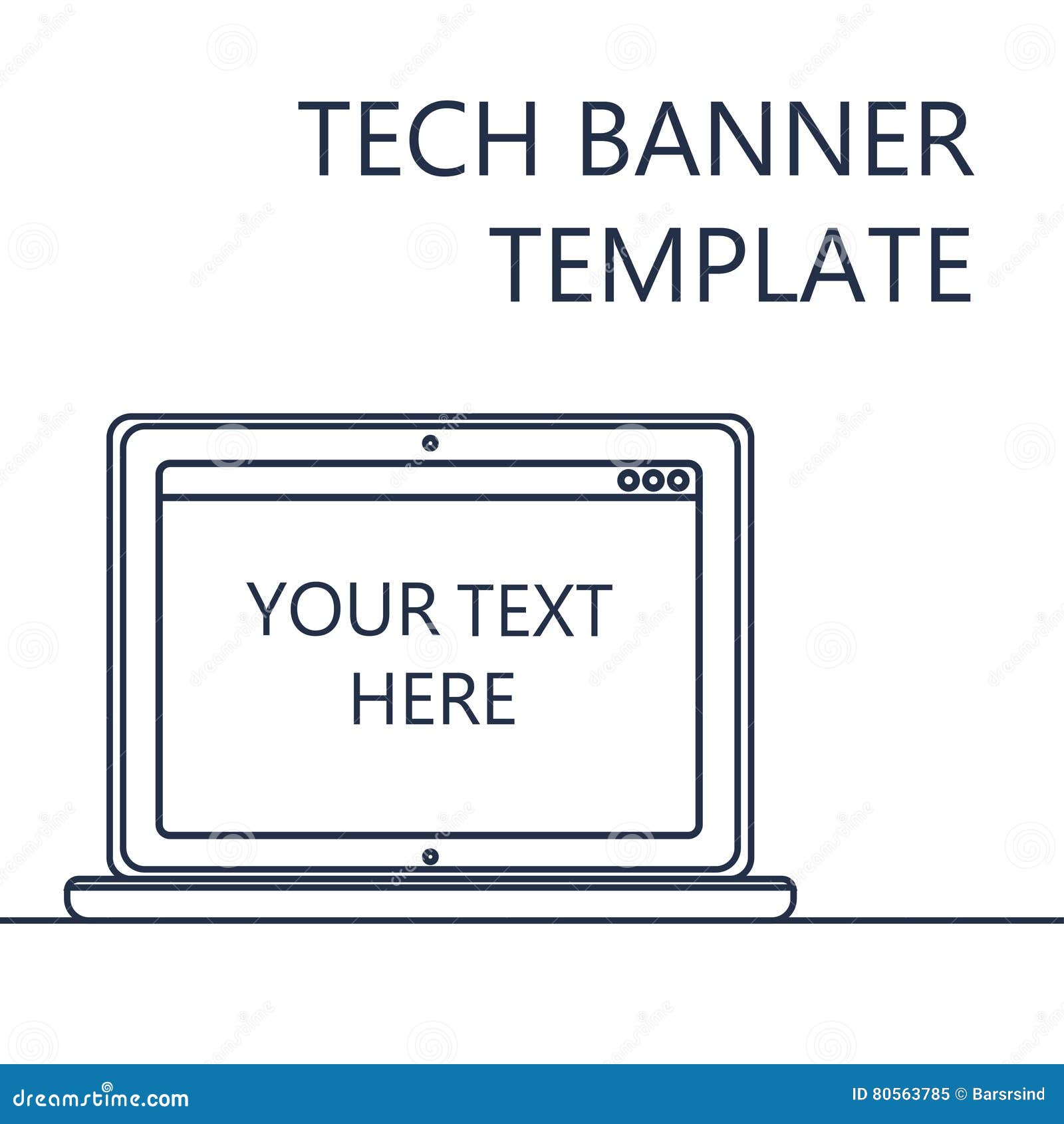 Web Banner with Notebook stock illustration. Illustration of notebook ...