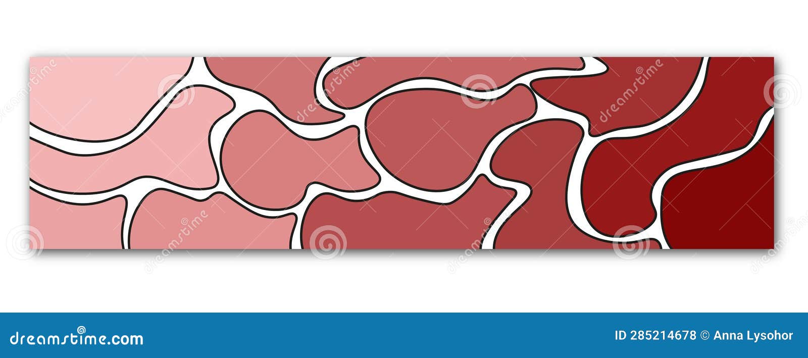 Web Banner with Red Abstract Pattern Stock Vector - Illustration of ...