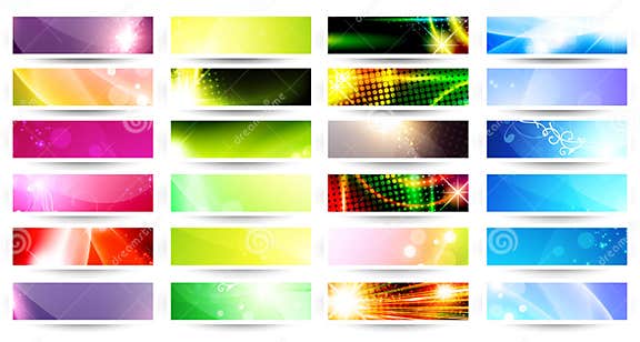 Web banner set stock vector. Illustration of decor, digitally - 22974017