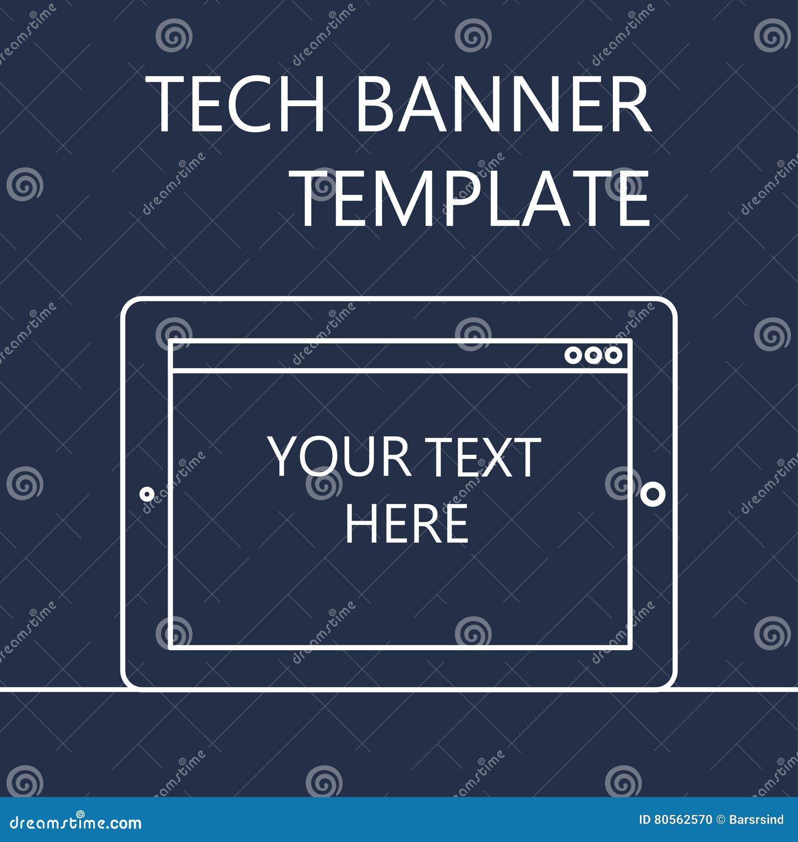 Web Banner with Tablet stock illustration. Illustration of computer ...