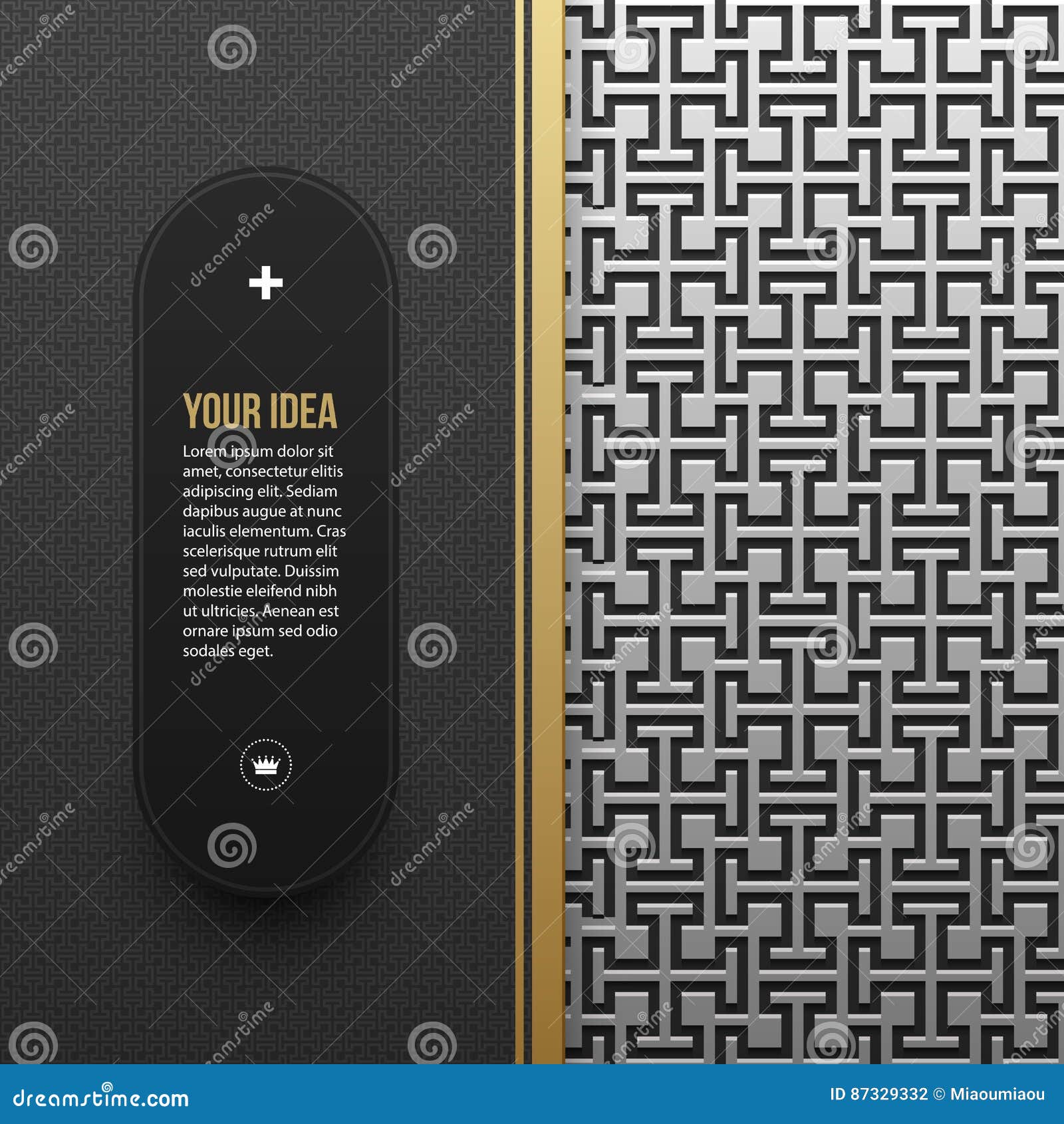 Web Banner Template on Silver/platinum Metallic Background with ...