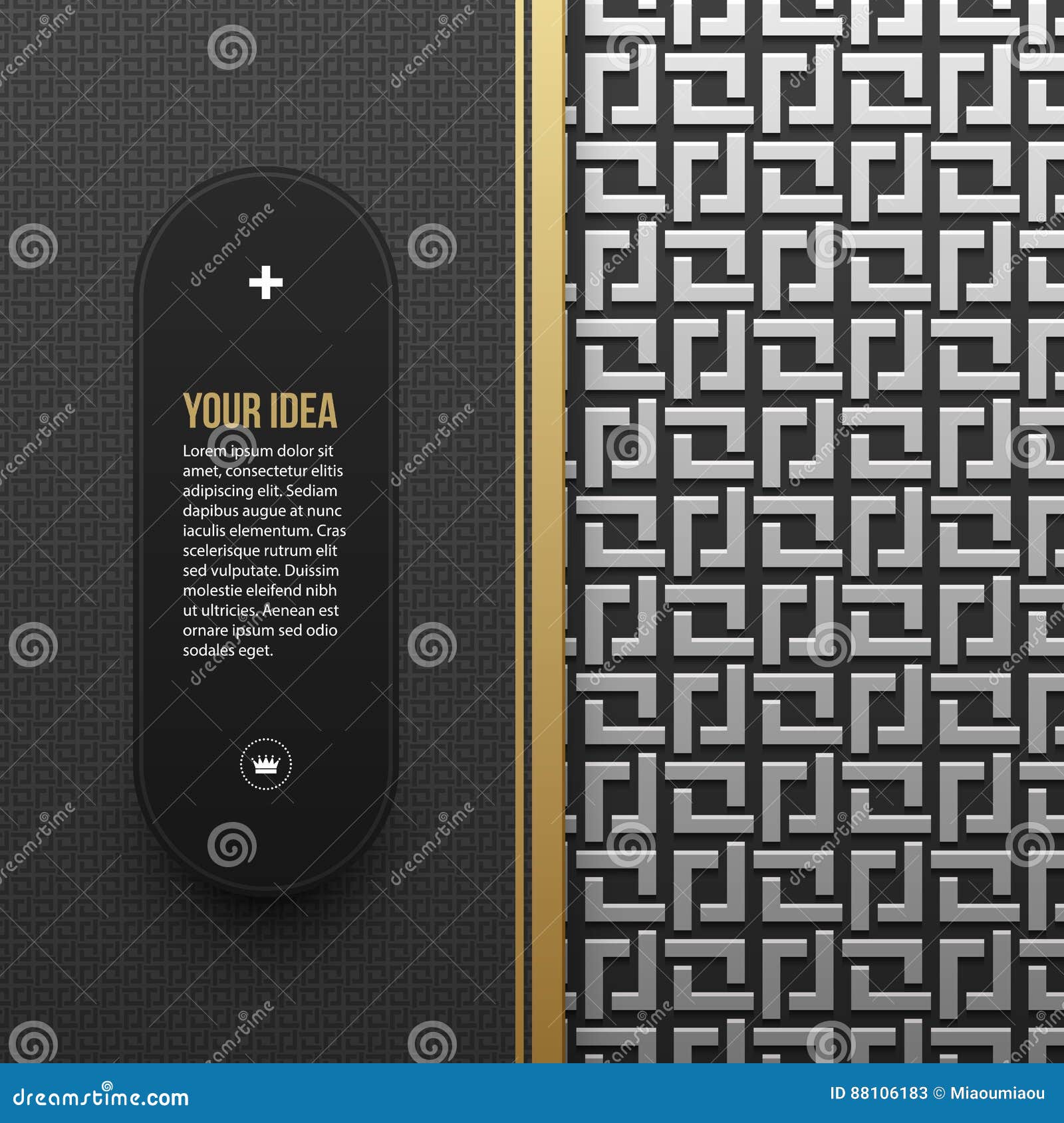 Web Banner Template on Silver/platinum Metallic Background with ...