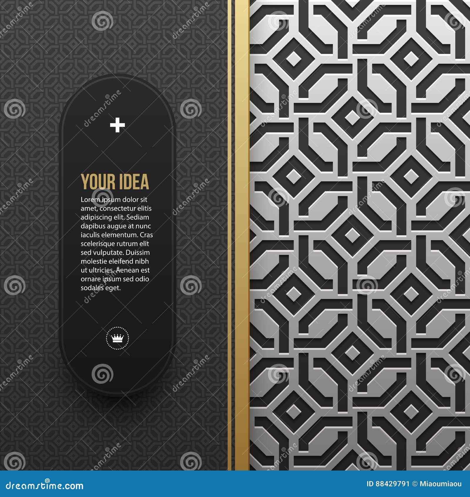 Web Banner Template on Silver/platinum Metallic Background with ...