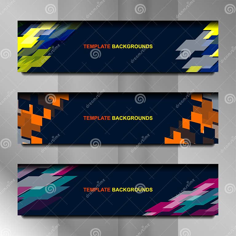 Web banner template stock vector. Illustration of blank - 85911943