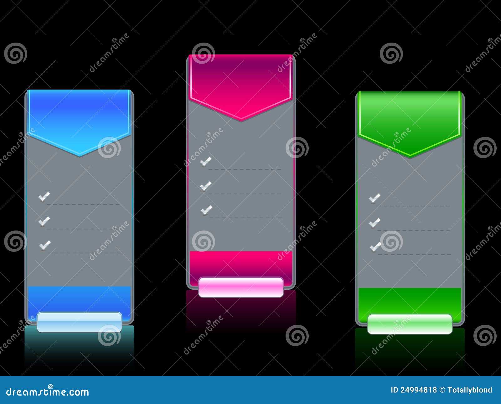 Web Banner Template Vector Set Stock Vector - Illustration of internet ...