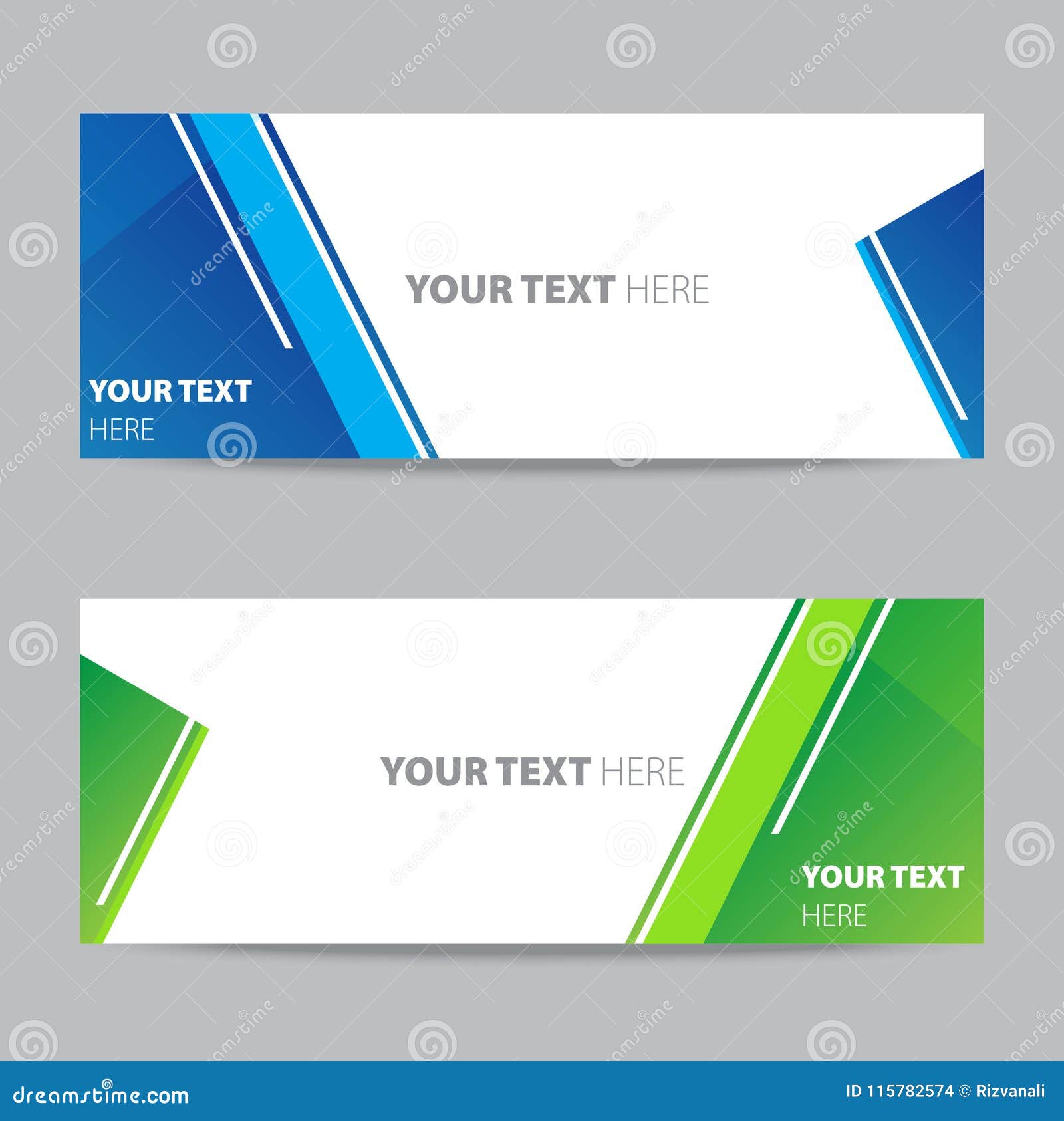 Web Banner Vector Element Design Template Stock Vector - Illustration ...