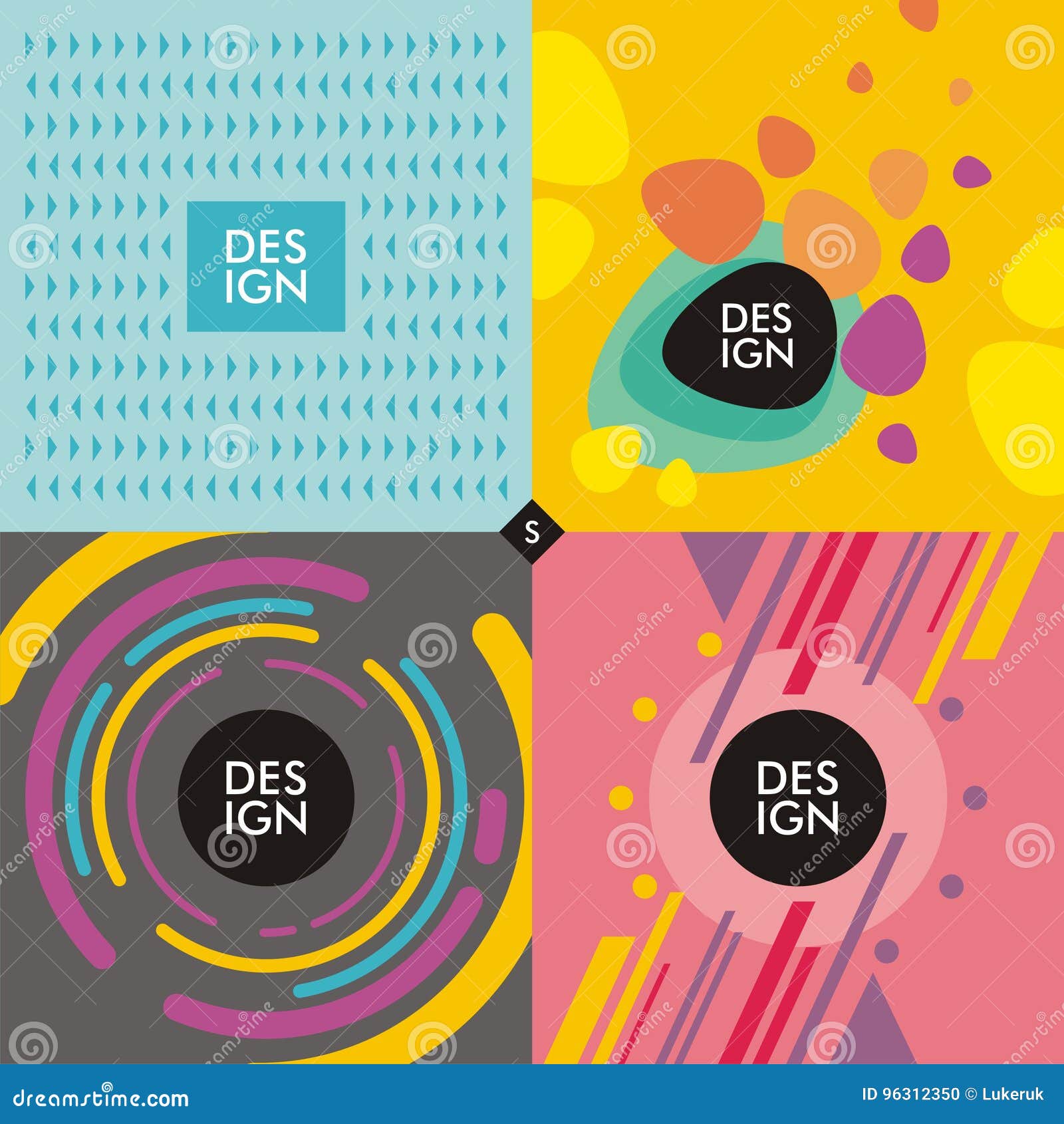 Colorful 3d Shapes With Names Cartoon Vector | CartoonDealer.com #209812707