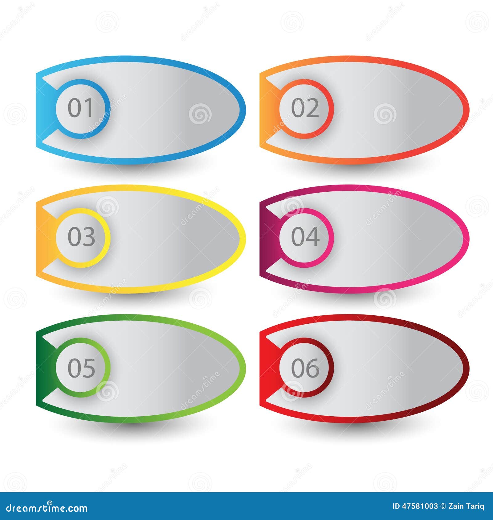 Numbers Bookmarks Cartoon Vector | CartoonDealer.com #50940975