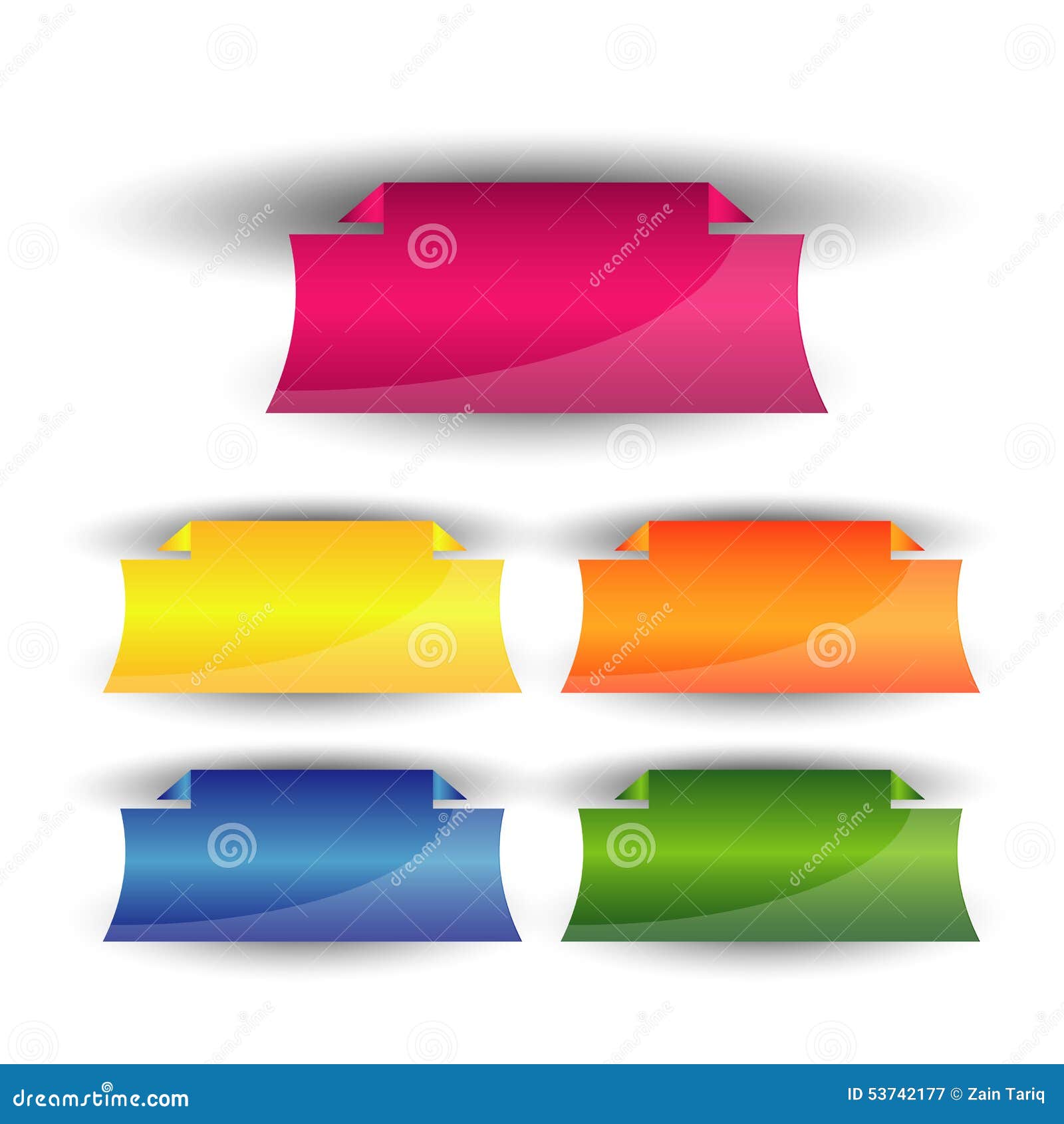 Web Banners, Labels, Header or Tags for Your Advertisement Stock Vector ...