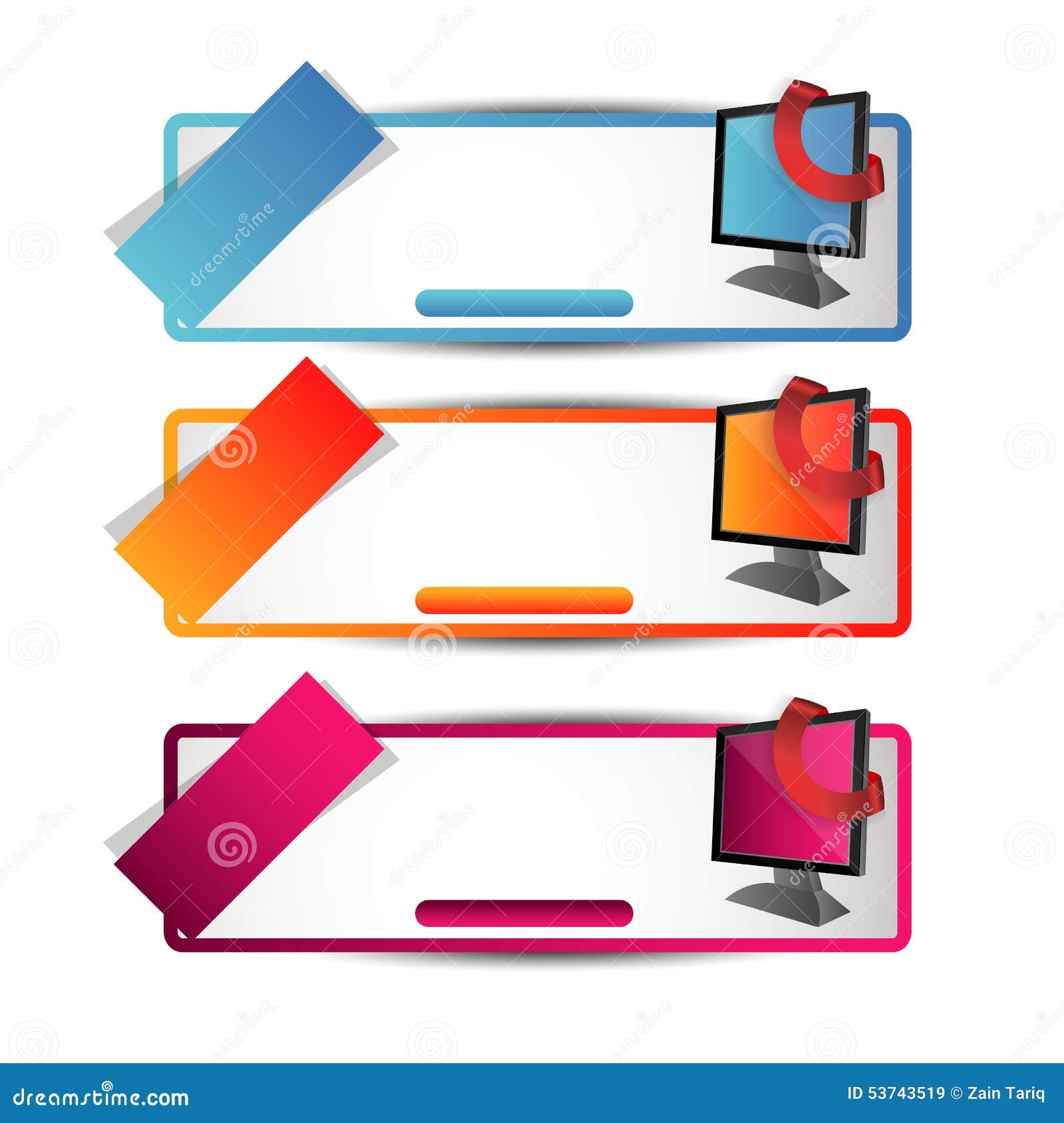 Web Banners,labels,header or Tags for Your Advertisement Stock Vector ...