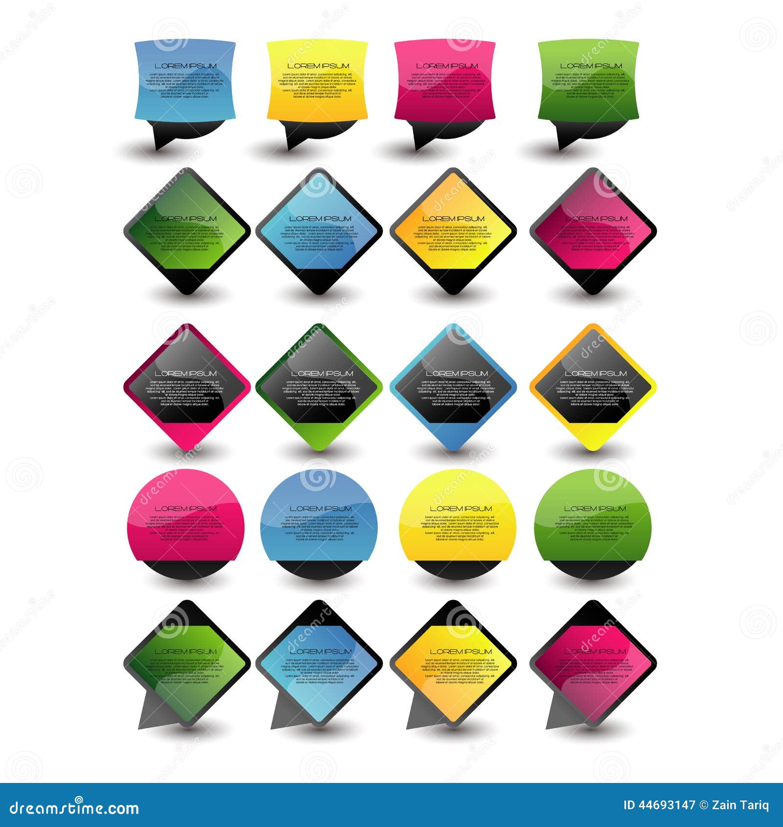 Web banners and pointers stock vector. Illustration of button - 44693147