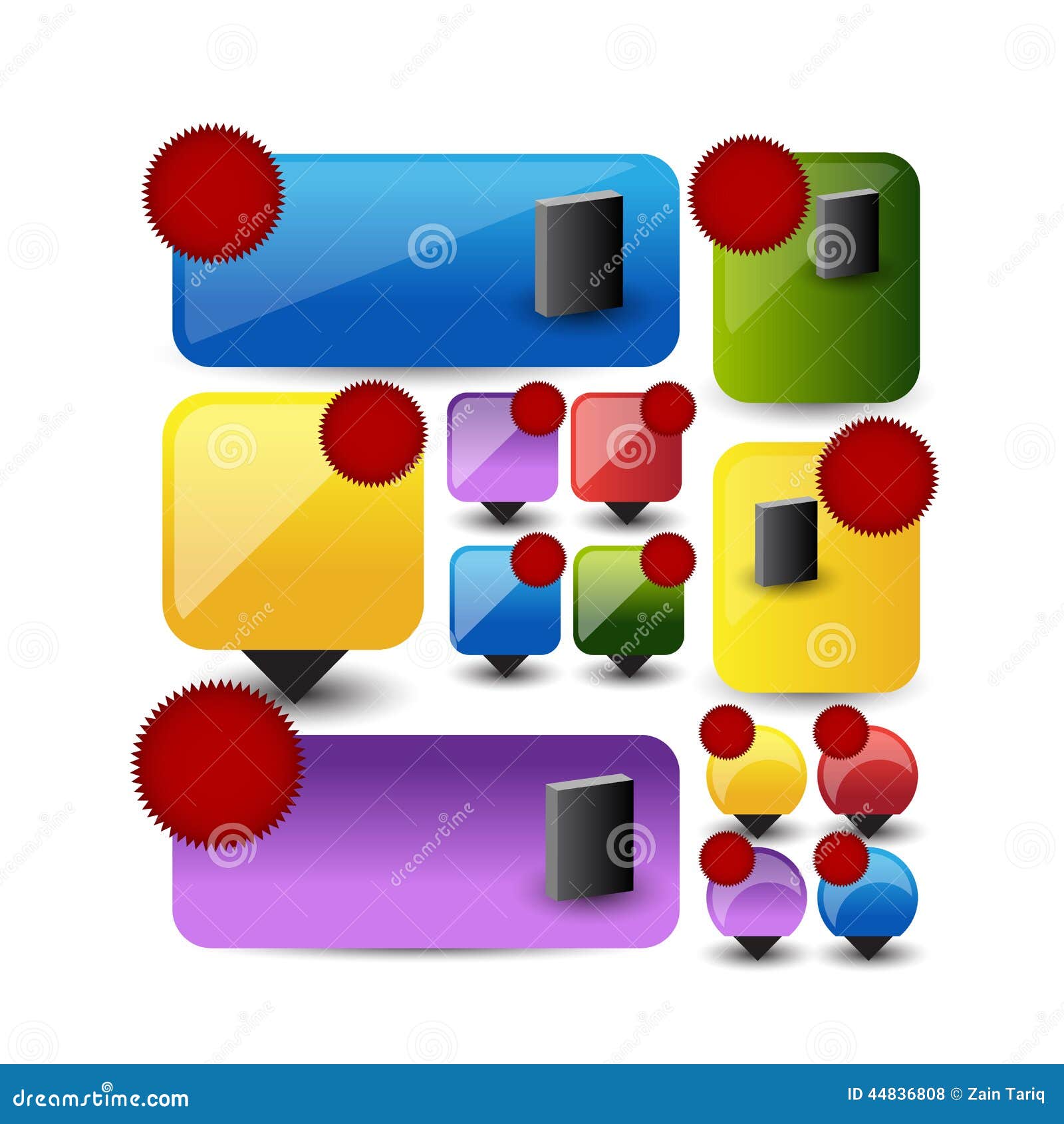 Web banners and pointers stock vector. Illustration of banner - 44836808