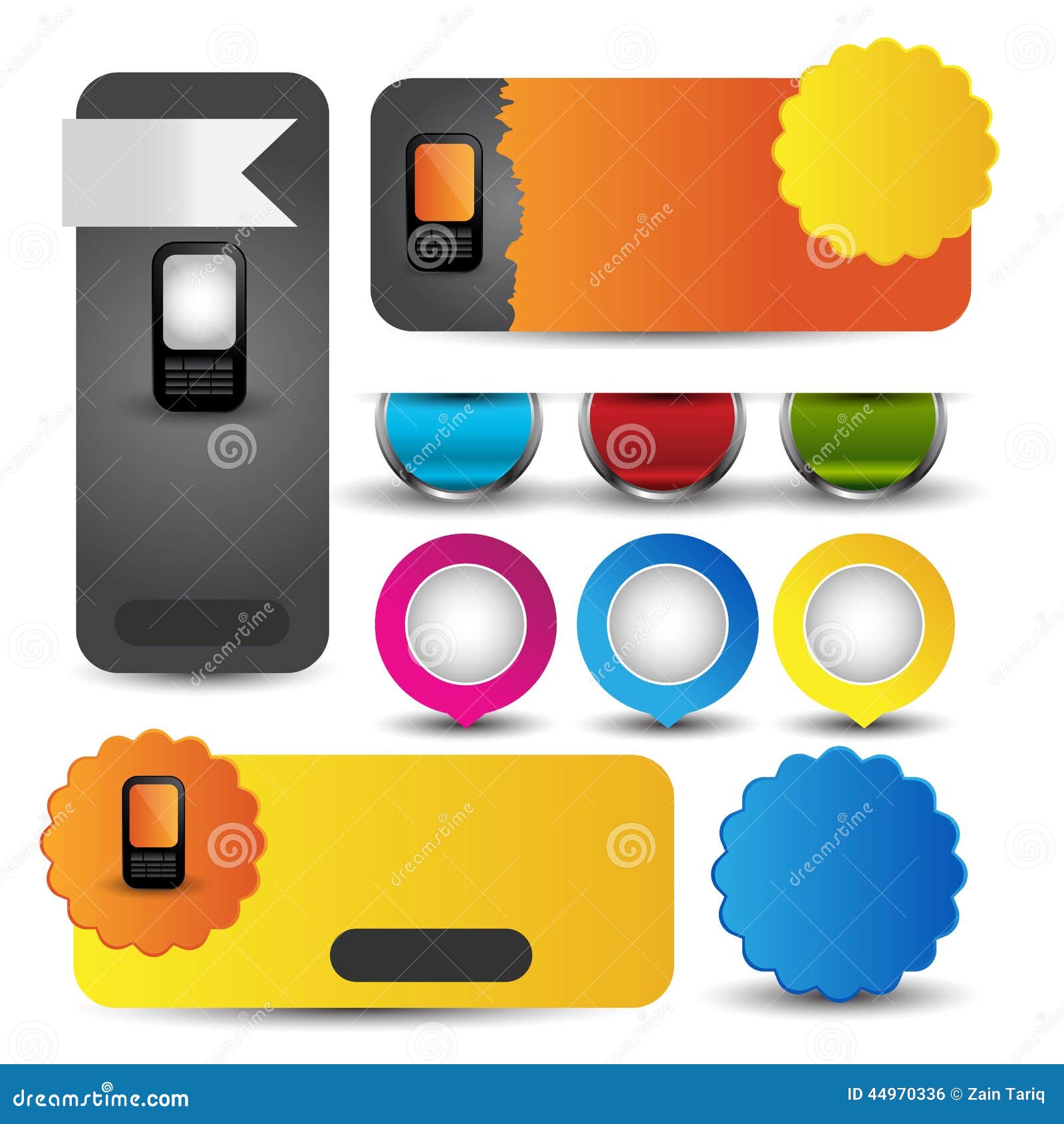 Web banners and pointers stock vector. Illustration of retail - 44970336