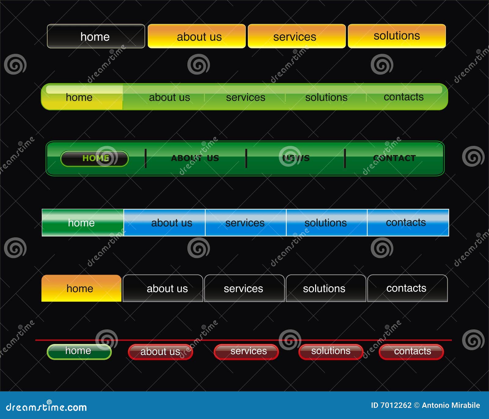 Web bar stock vector. Illustration of navigation, copy - 7012262
