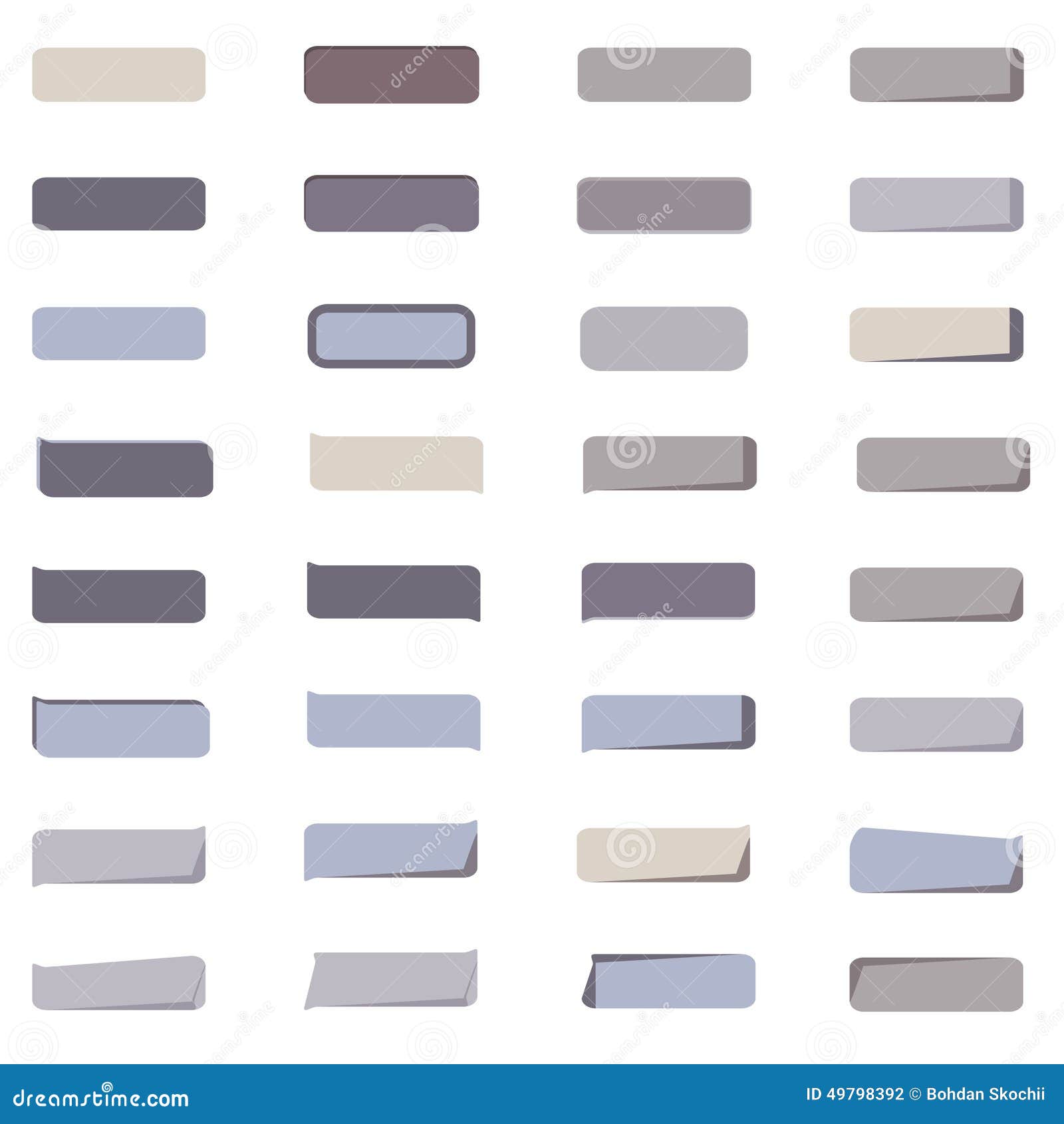 Web Bar Set stock vector. Illustration of icon, bubble - 49798392