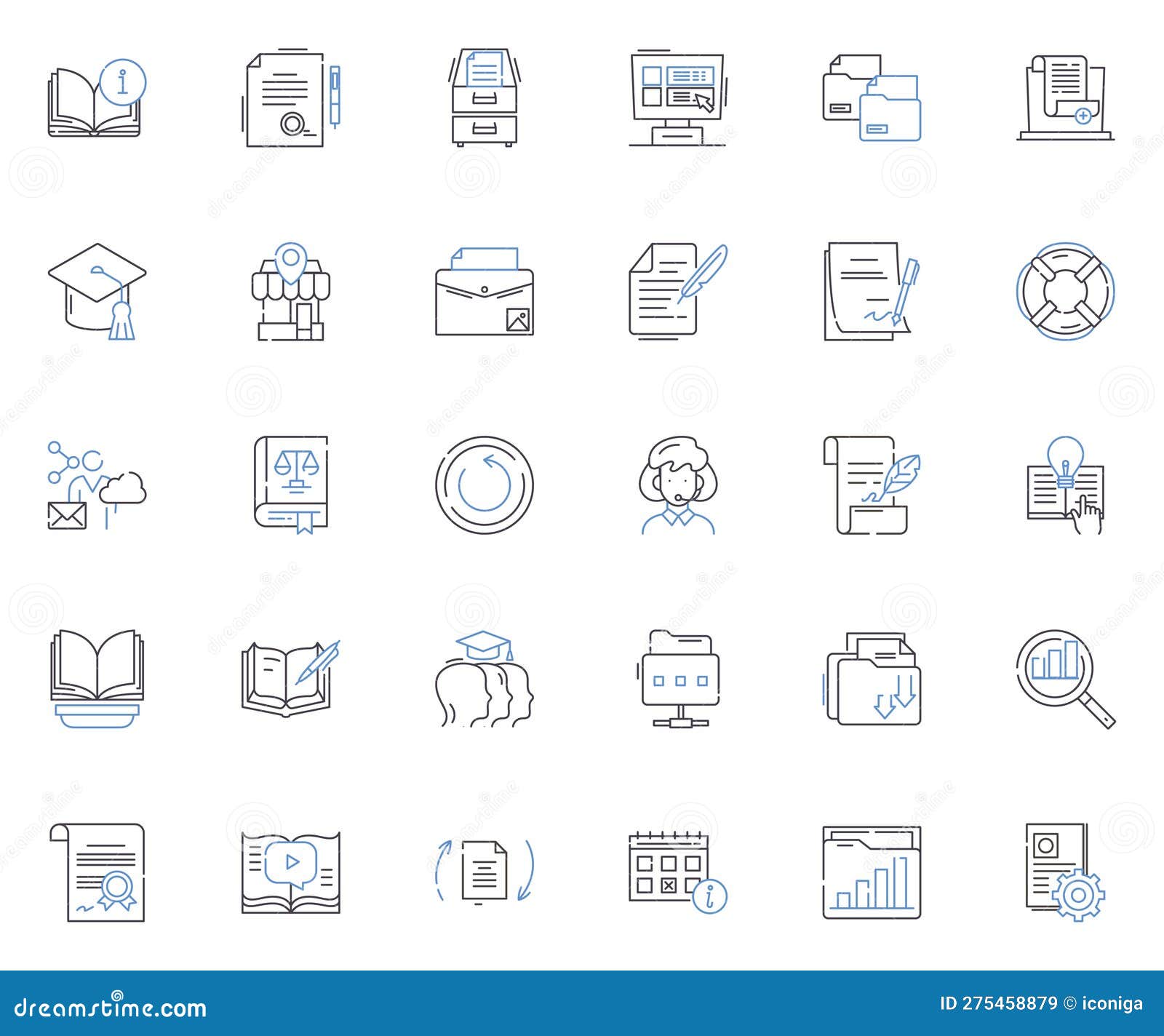 Web-based Line Icons Collection. Accessible, Cloud-based, Collaborative ...
