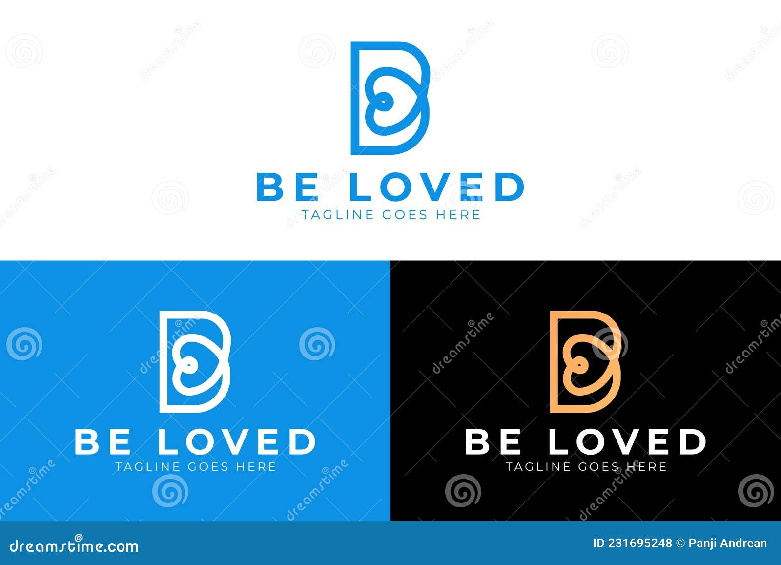 BELOVED LOGO DESIGN TEMPLATE Stock Vector - Illustration of emblem ...