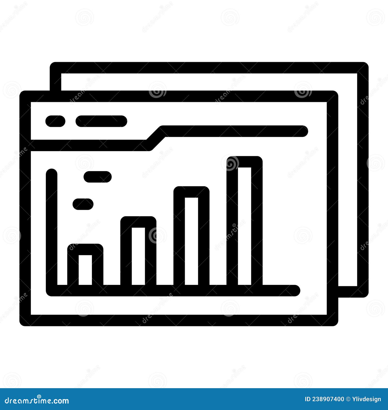 Benchmark Icon From Fintech Collection. Simple Line Benchmark Icon For ...