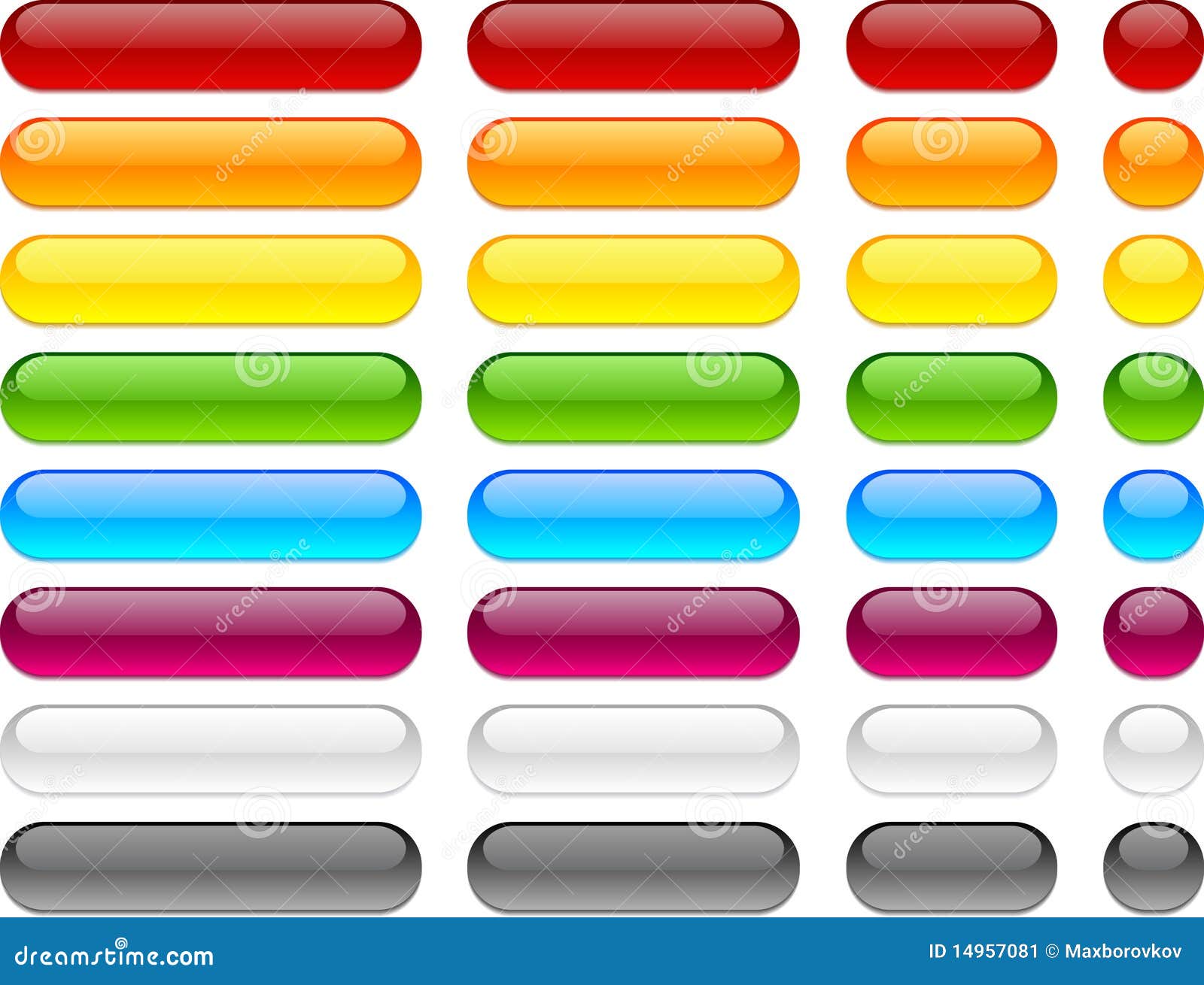 Web blank buttons. stock illustration. Illustration of design - 14957081