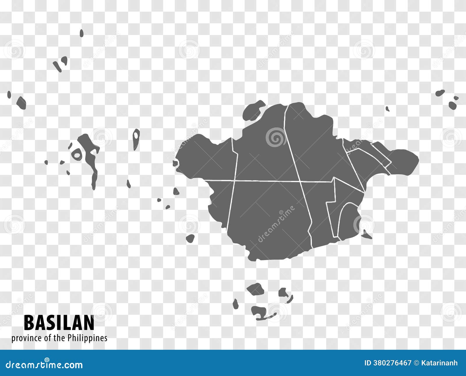 Blank Map Basilan Of Philippines. High Quality Map Province Of Basilan ...