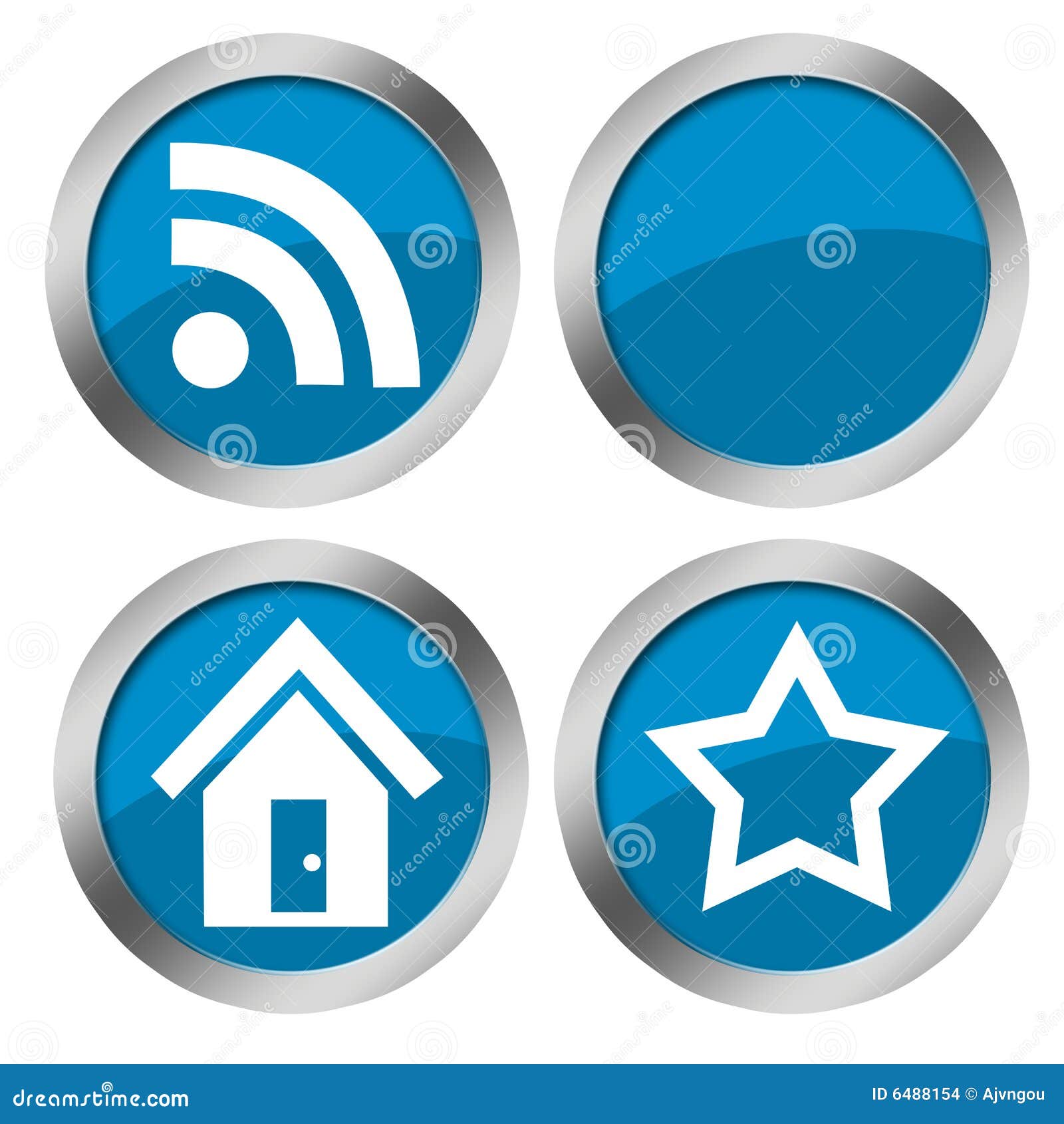 Web blue buttons editorial stock image. Illustration of glossy - 6488154