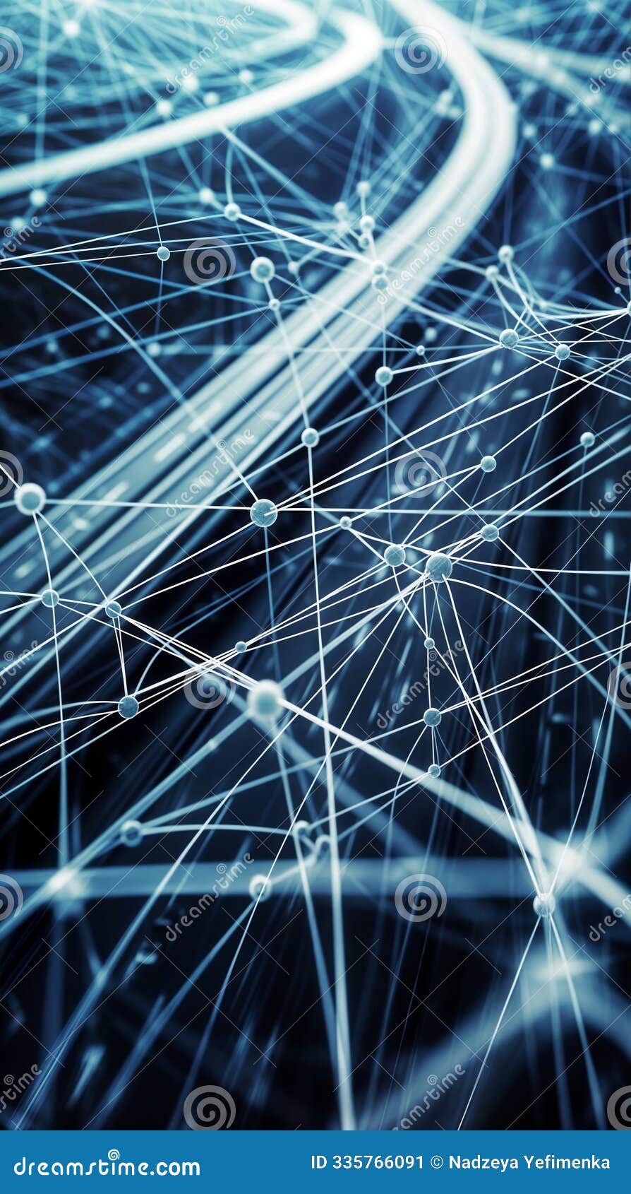 Web Blue Glowing Lines Highway System Global Communication ...