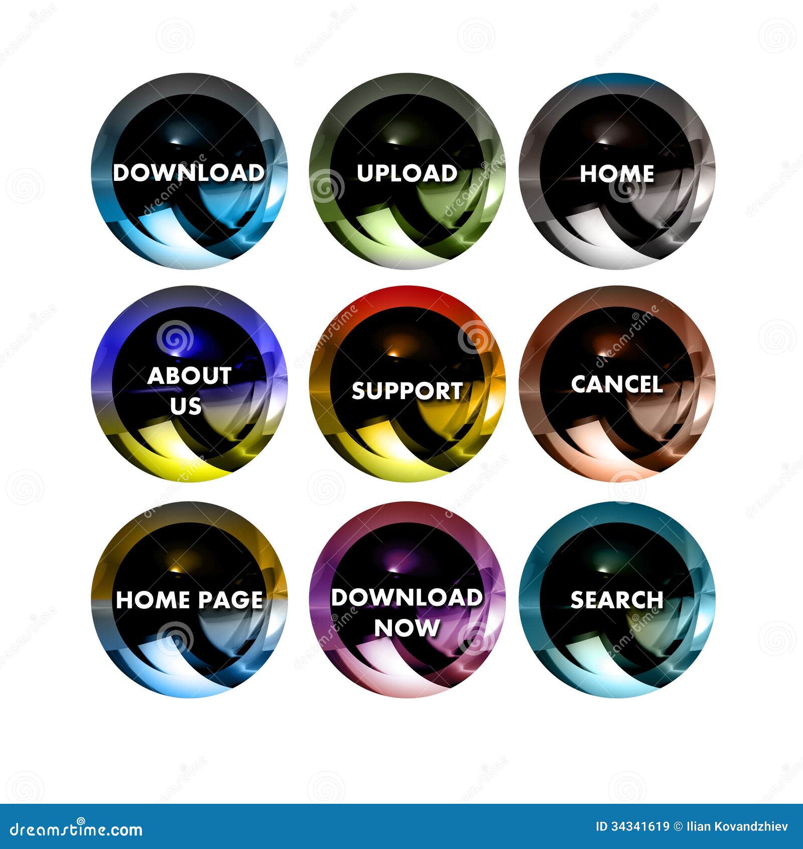 Web bottons stock illustration. Illustration of question - 34341619